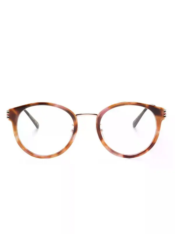 Gucci Round-frame Glasses - Brown