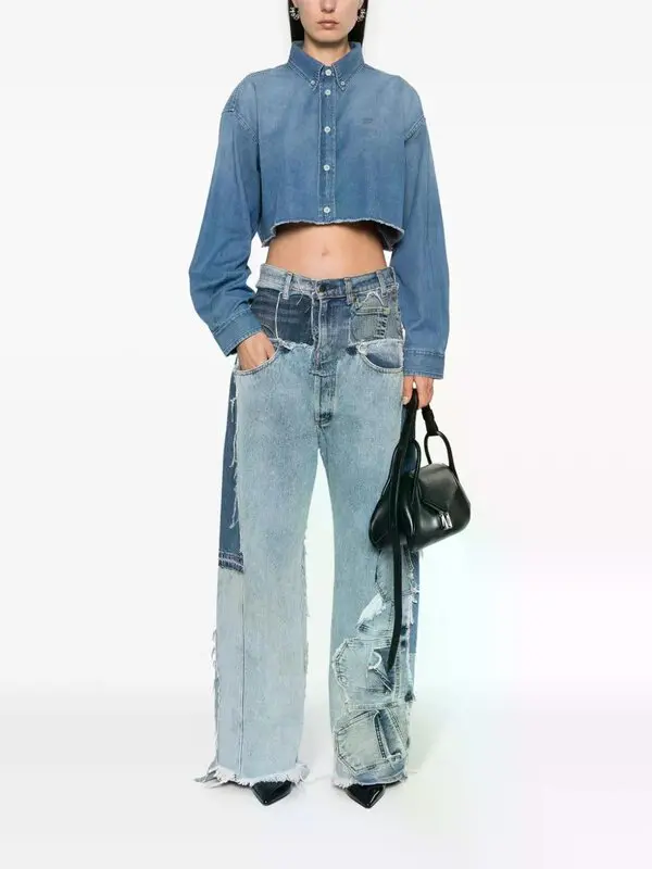 Givenchy Cropped Denim Shirt