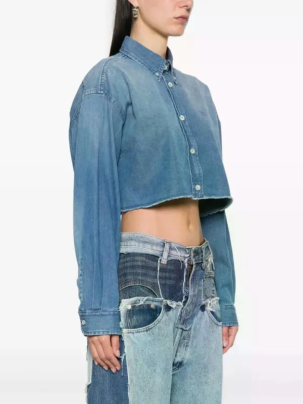 Givenchy Cropped Denim Shirt