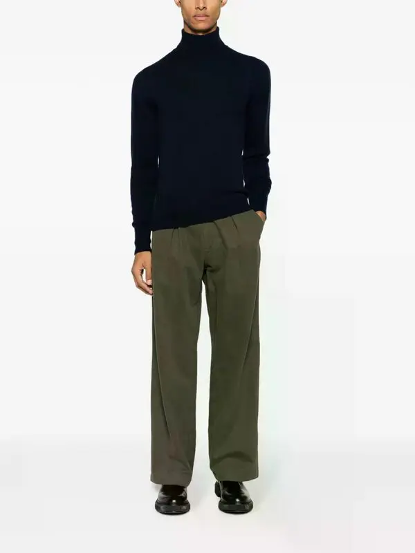 DRUMOHR Cashmere Roll Neck Sweater - Blue