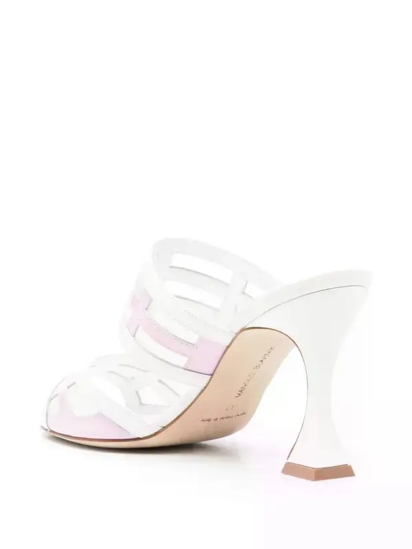 Manolo Blahnik 90mm Avespamu Peep-toe Sandals