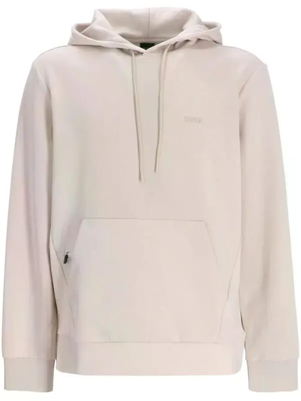 BOSS Logo Appliqué Jersey Hoodie