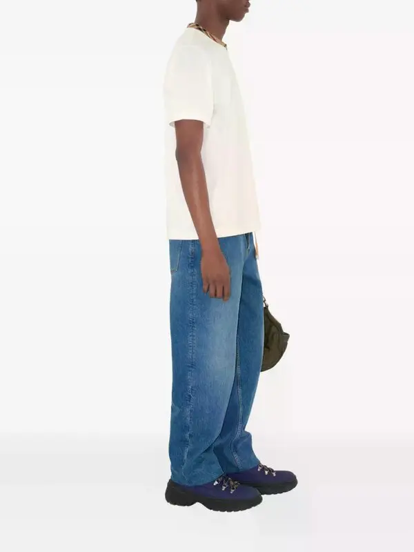 Burberry Loose-cut Denim Jeans With Equestrian Knight Design