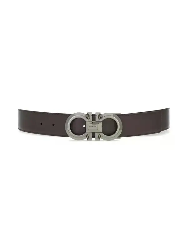 FERRAGAMO Logo-engraved Buckle Reversible Leather Belt