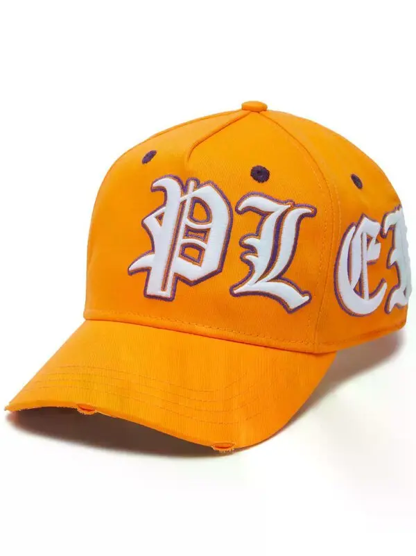 Philipp Plein Logo-embroidered Cotton Cap - Orange