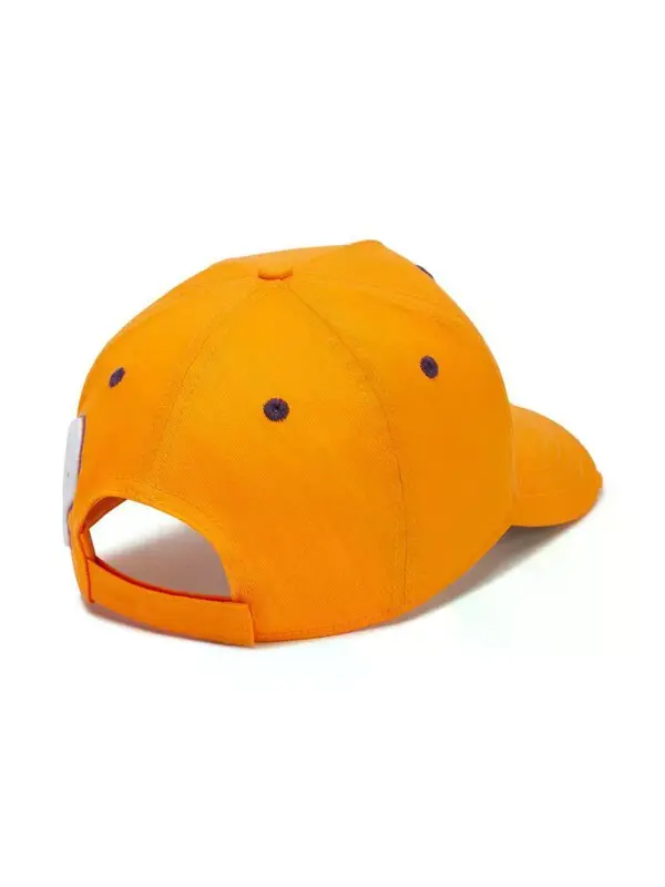 Philipp Plein Logo-embroidered Cotton Cap - Orange