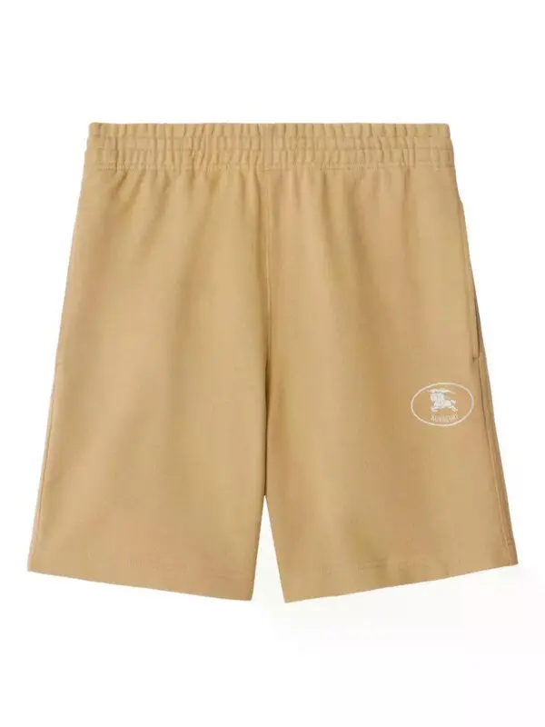 Burberry Knight Stamp Cotton Shorts