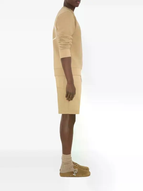 Burberry Knight Stamp Cotton Shorts