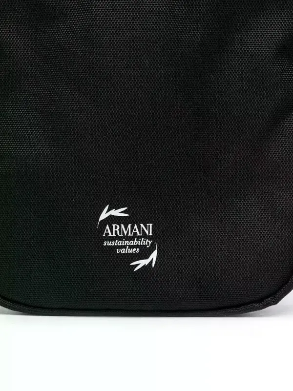 EA7 Logo-print Messenger Bag