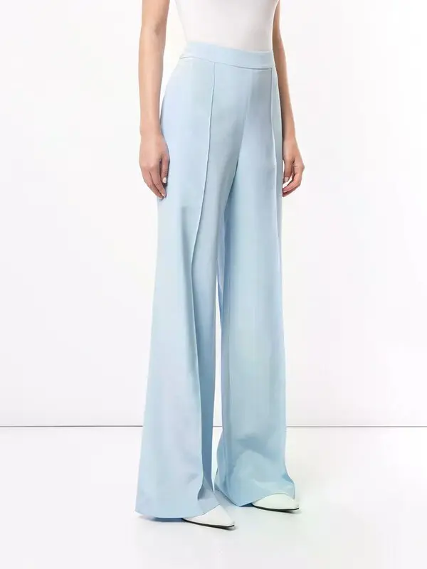 MACGRAW Peacock Flared Trousers - Blue