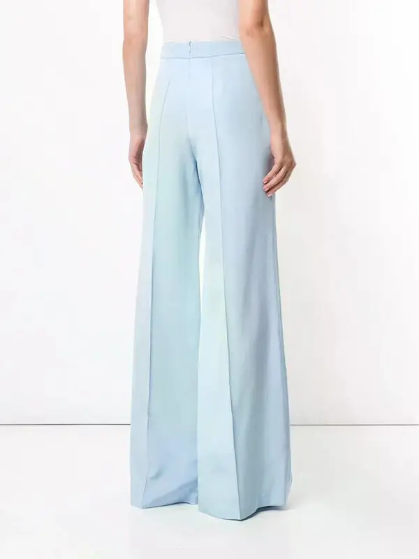 MACGRAW Peacock Flared Trousers - Blue