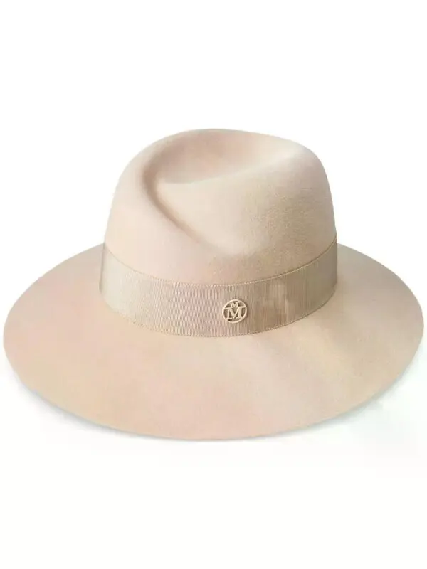 MAISON MICHEL Virginie Fedora Hat - Neutrals