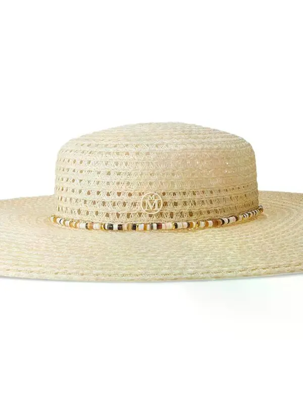 MAISON MICHEL Bianca Wide Brim Straw Hat