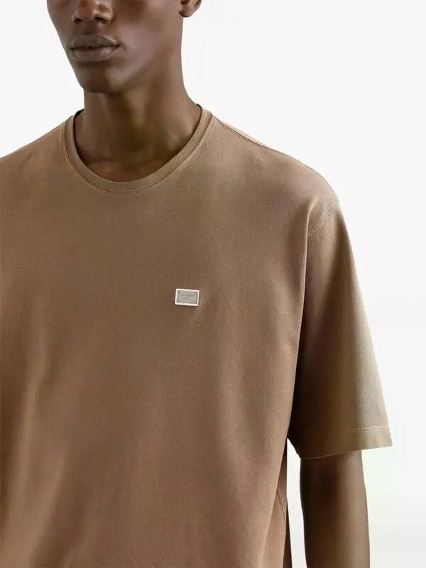 Dolce & Gabbana Logo-plaque T-shirt - Brown