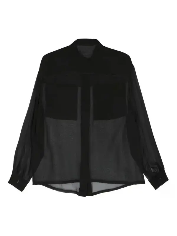 Saint Laurent Semi-sheer Silk Shirt