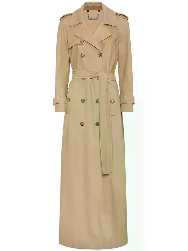 Philipp Plein Monogram Long Trench Coat