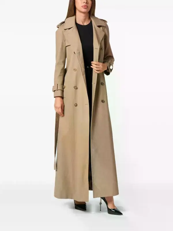 Philipp Plein Monogram Long Trench Coat