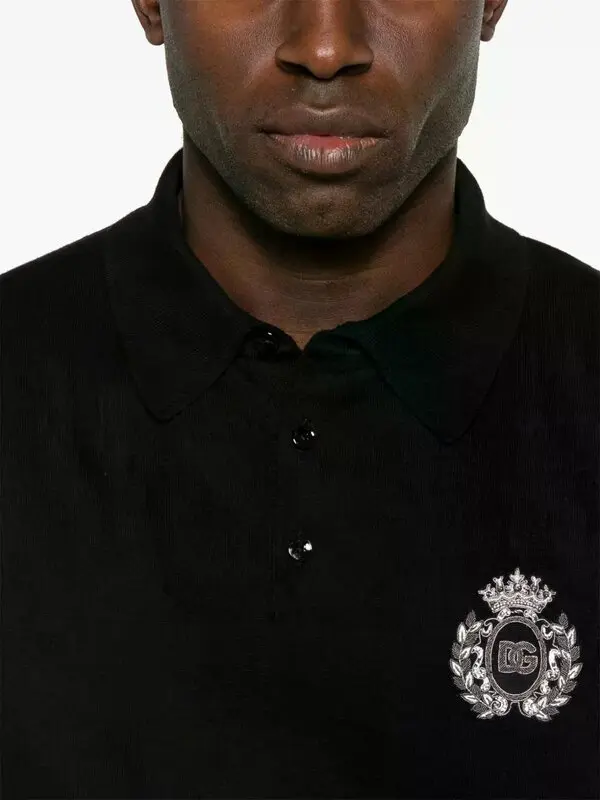 Dolce & Gabbana Logo-embroidered Polo Shirt