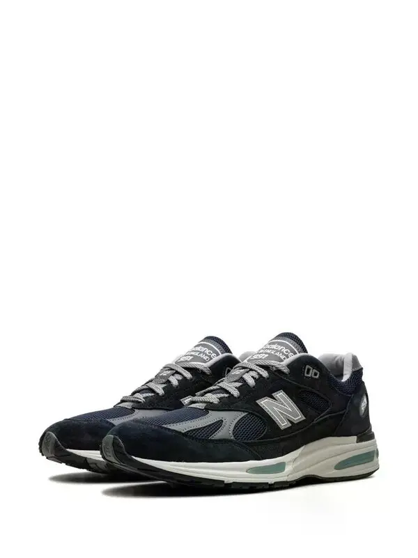 NEW BALANCE 991v2 Suede Sneakers - Blue