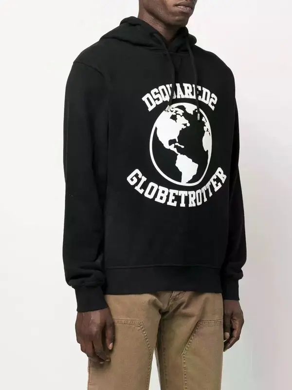 Dsquared2 Globetrotter Logo-print Hoodie