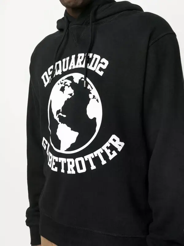 Dsquared2 Globetrotter Logo-print Hoodie