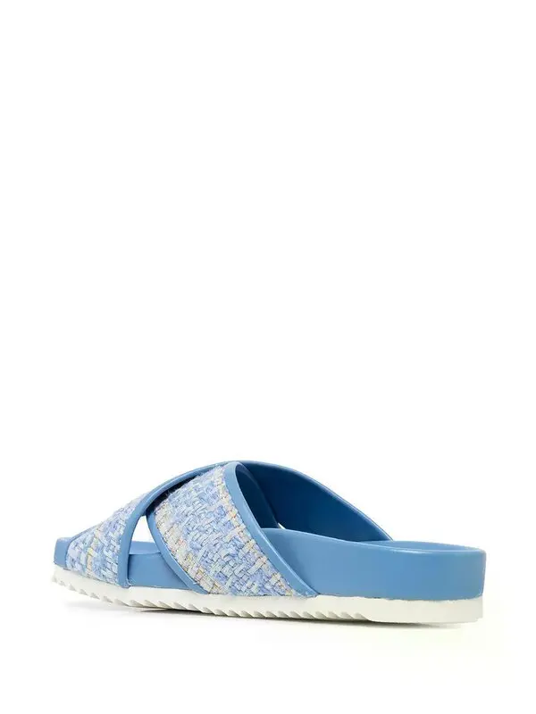 MADISON MAISON Crossover Strap Sandals - Blue