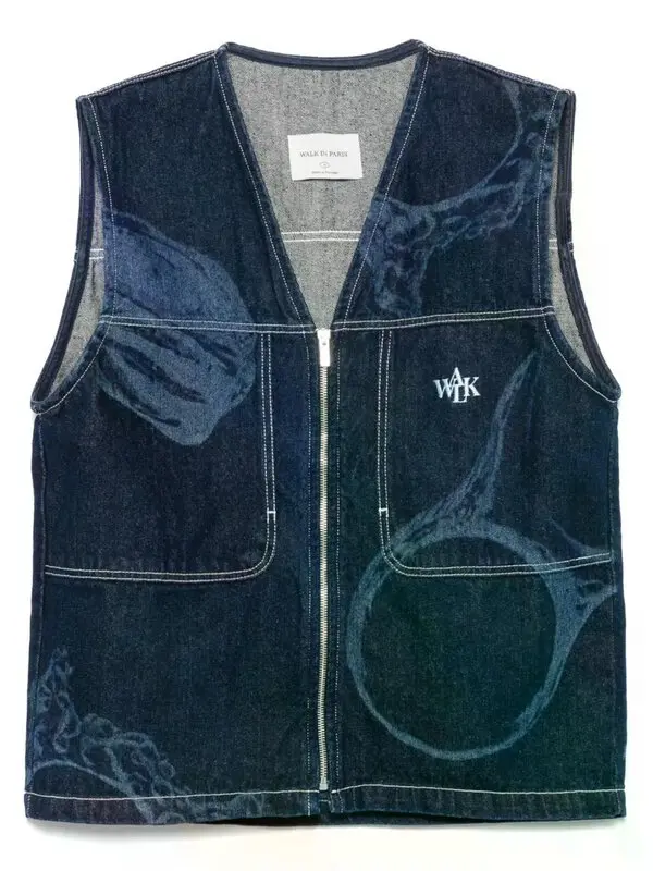 WALK IN PARIS The Juliette's Gilet - Blue