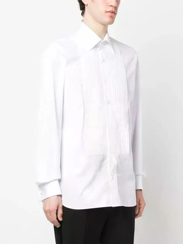 TOM FORD Pintuck Long-sleeve Shirt