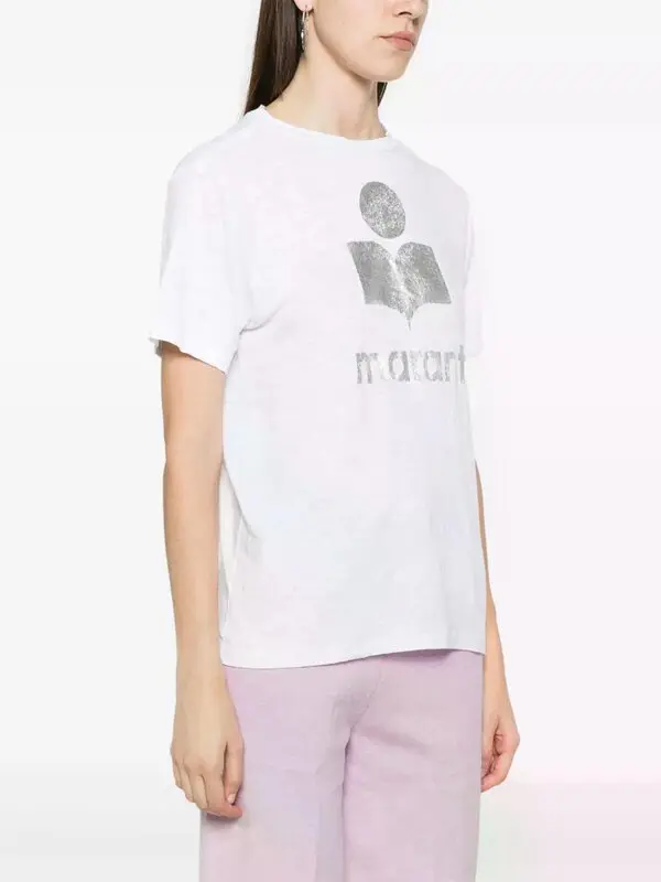 MARANT ETOILE Zewel Linen T-shirt - White