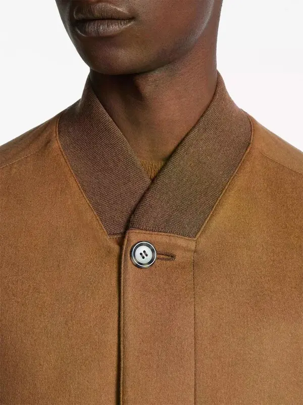 Zegna Elements Oasi Cashmere Bomber Jacket - Brown