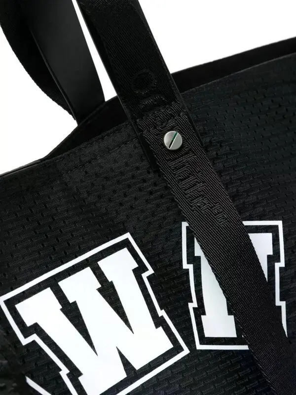 Off-White Logo-print Mesh Tote Bag