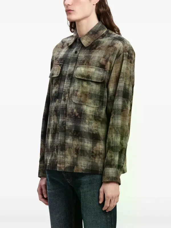 Palm Angels Logo-print Check-pattern Shirt