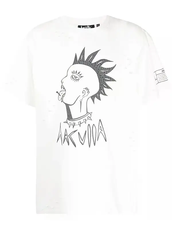 HACULLA. Hac Punk Cotton T-shirt - White