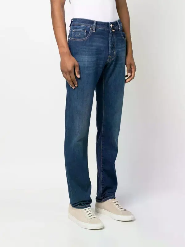 Jacob Cohen Mid-rise Straight-leg Jeans - Blue