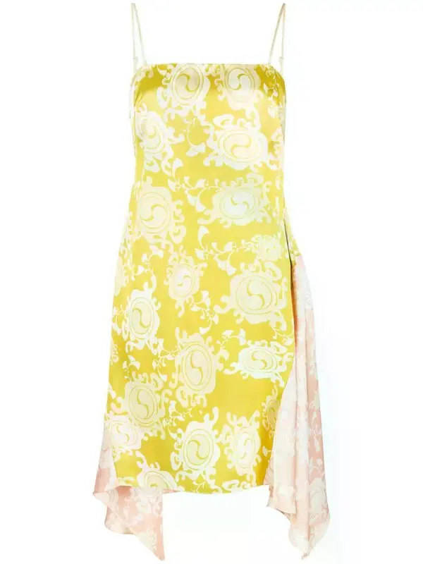 Dsquared2 Floral-print Draped Dress