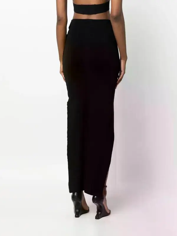 Rick Owens Panelled Midi Skirt