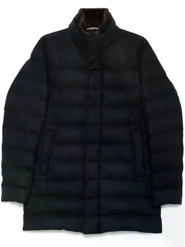 Herno Quilted Padded Coat With Detachable Faux-fur Collar