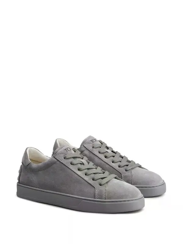 TOD'S Panelled Suede Sneakers - Grey