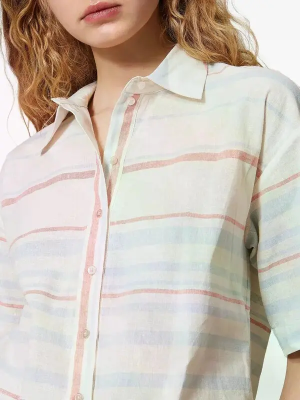TWINSET Striped Short-sleeve Shirt