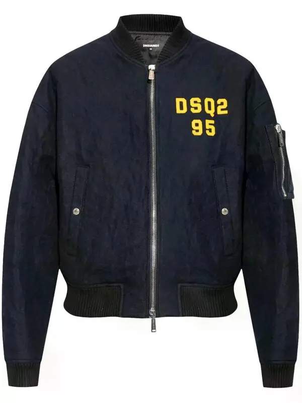 Dsquared2 Logo-embroidered Bomber Jacket