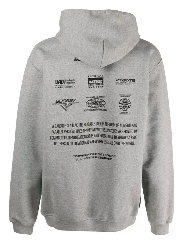 VTMNTS Movie Barcode Definition Cotton Hoodie