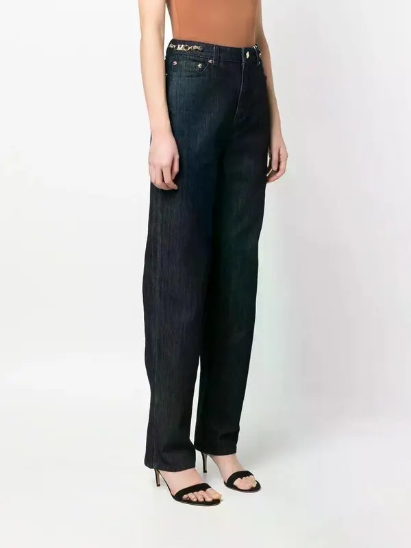 Michael Kors Straight-leg Chain-detail Jeans