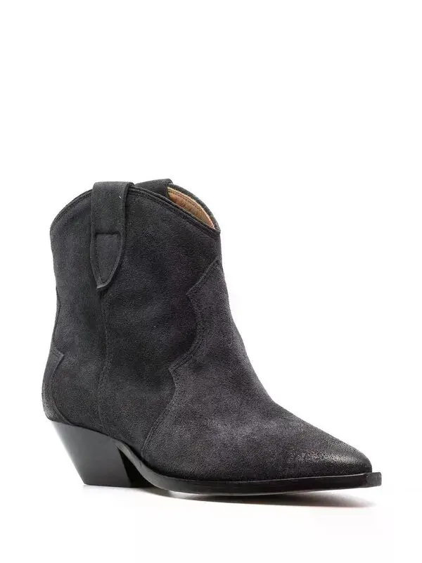 Isabel Marant Étoile Dewina Suede Cowboy Boots - Grey