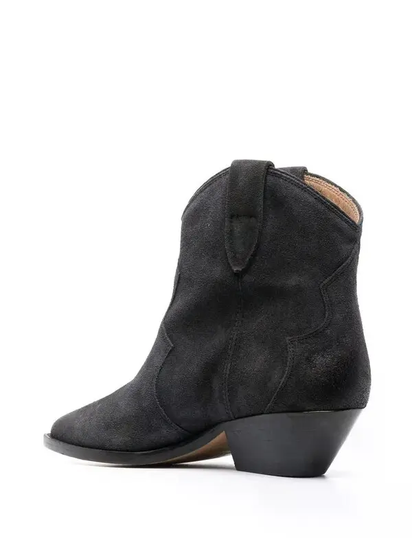Isabel Marant Étoile Dewina Suede Cowboy Boots - Grey