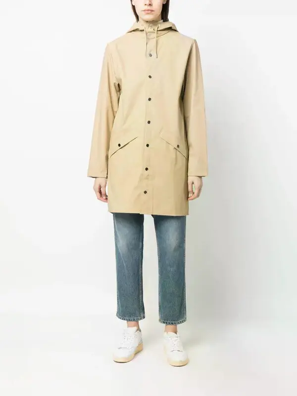 Rains Long-sleeve Raincoat - Neutrals