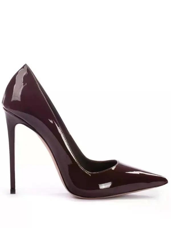 LE SILLA Eva 120mm Patent-leather Pumps - Brown