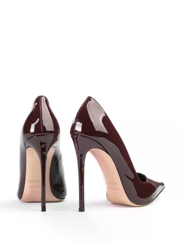 LE SILLA Eva 120mm Patent-leather Pumps - Brown