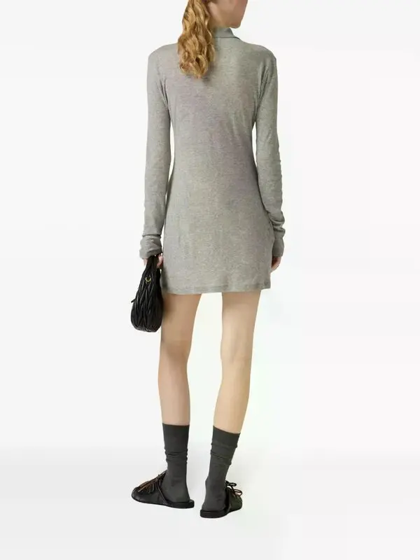 Miu Miu Ribbed-knit Mini Dress