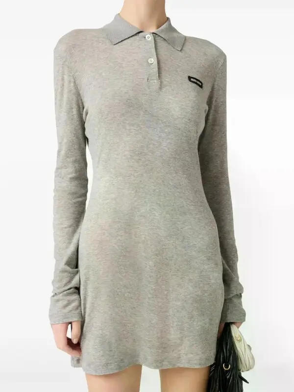 Miu Miu Ribbed-knit Mini Dress
