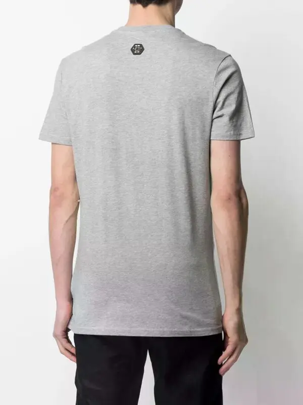 Philipp Plein Ss Hexagon Cotton T-shirt - Grey